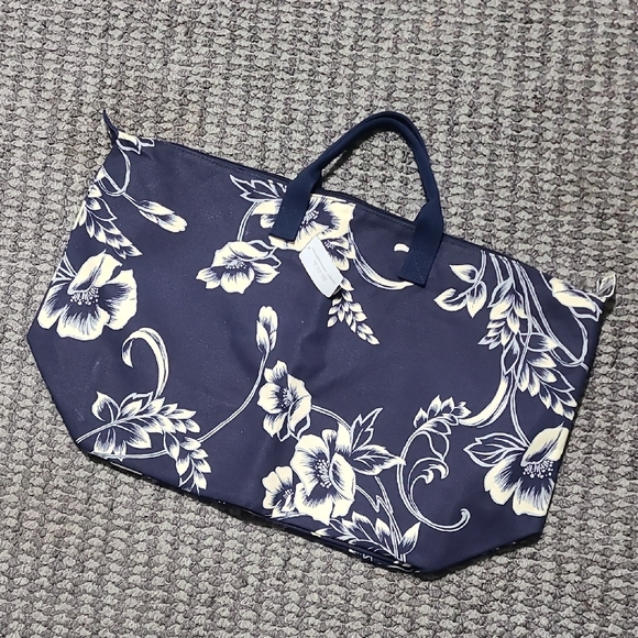 Christopher & Banks | Bags | Christopher Banks Blue And White Floral ...